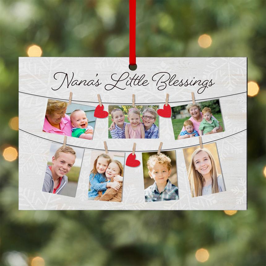 Little Blessings Photo Rectangle Ornament | Personal Creations