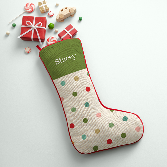 Winter Polka Stocking | Stocking Shop