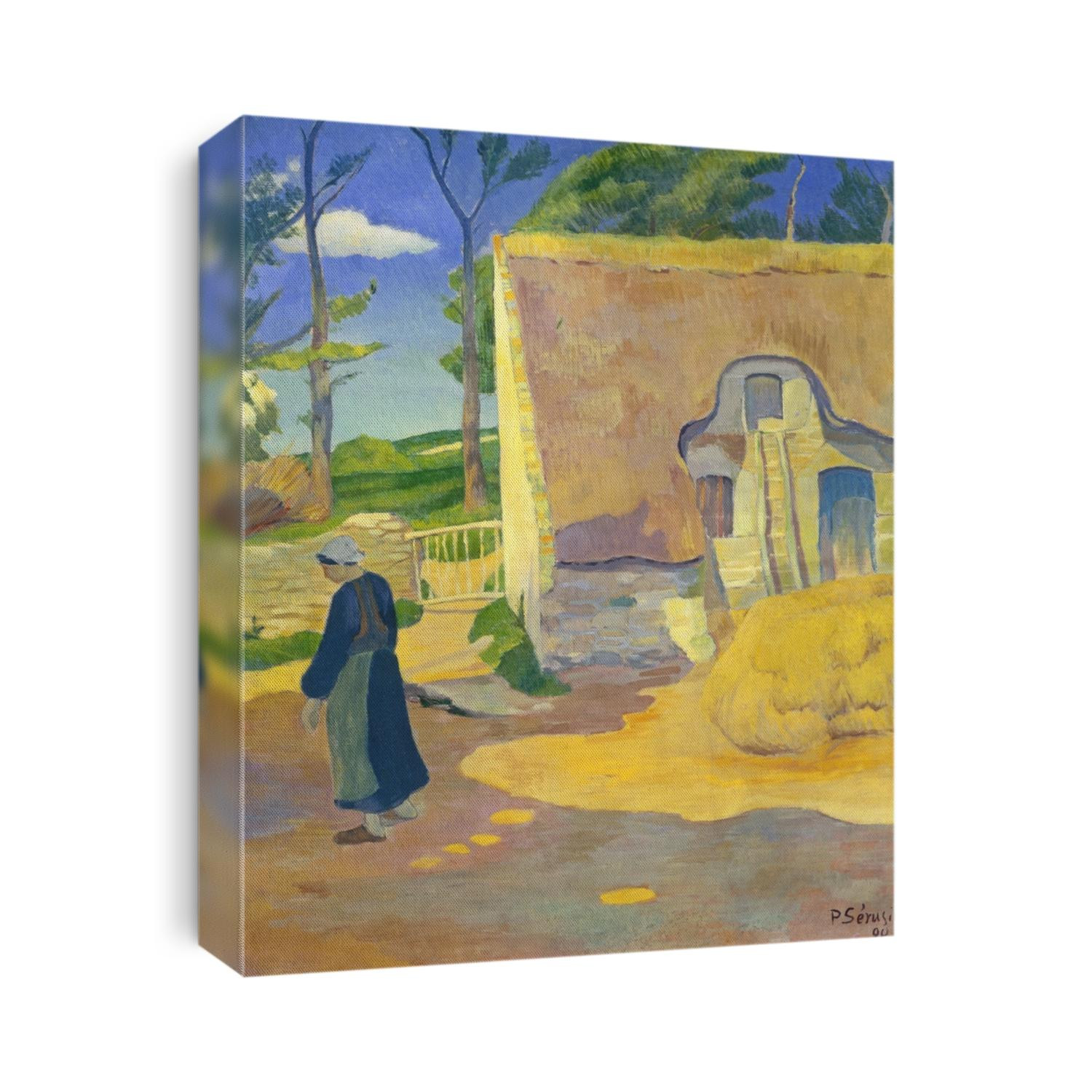 Farmhouse At Le Pouldu, By Paul Serusier, 1890, French... Canvas Print ...