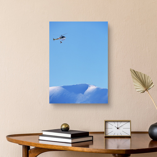 heli drop selfie Canvas Print | CanvasWorld